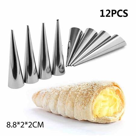 Stainless Steel Conical Pastry Spiral Croissant Horn – Rosettas-Country ...